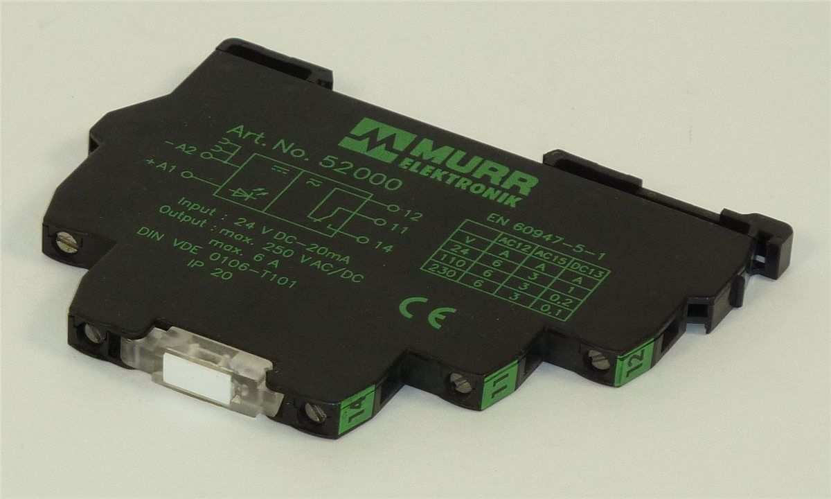 Murr Elektronik Relais,Relaismodul,Art.No.52000 | Murr | Hersteller ... Murr Elektronik Relais,Relaismodul,Art.No.52000 | Murr | Hersteller ...